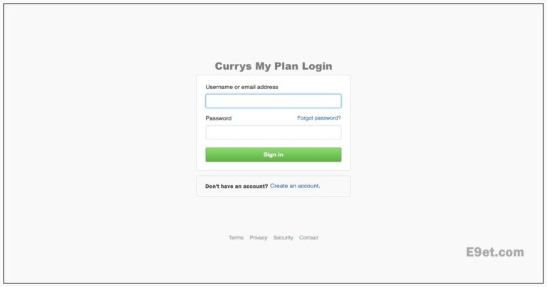 Ayuda de inicio de sesión de Currys My Plan para usuarios