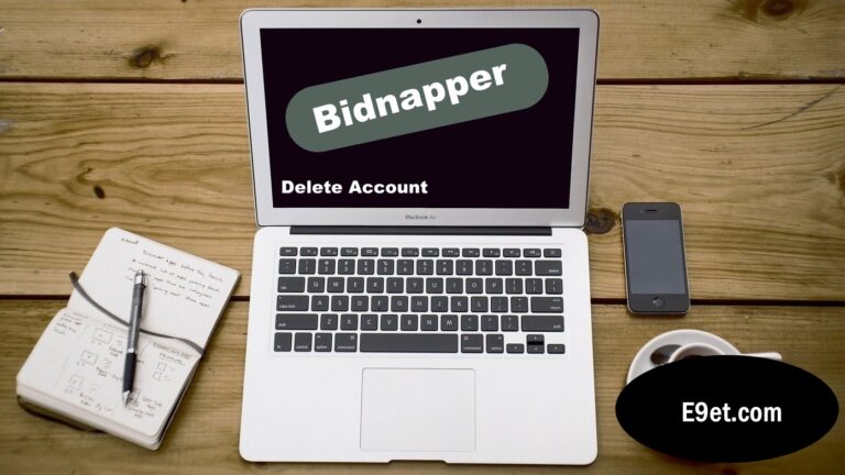 Cómo eliminar una cuenta de Bidnapper | Borrar historial de datos