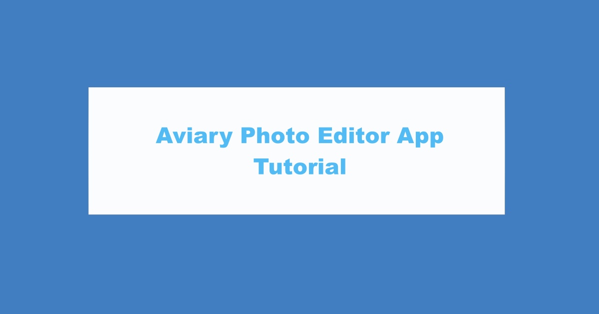 Descarga de Aviary Photo Editor para PC y dispositivos móviles