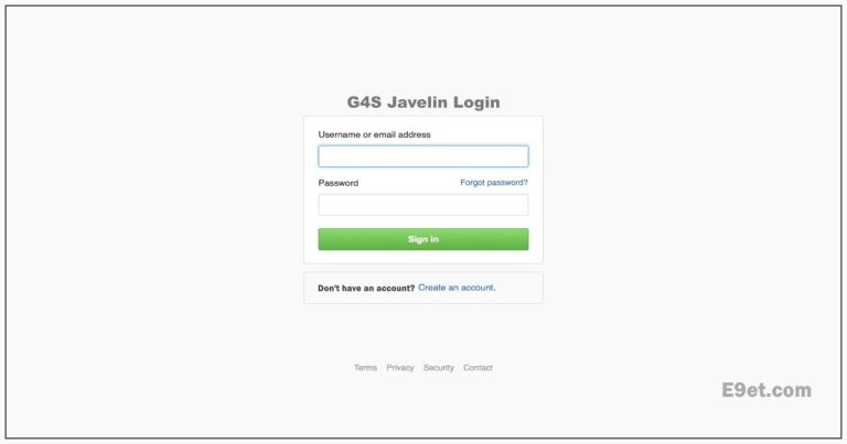 G4S Javelin Iniciar sesión Reino Unido Ayuda para usuarios