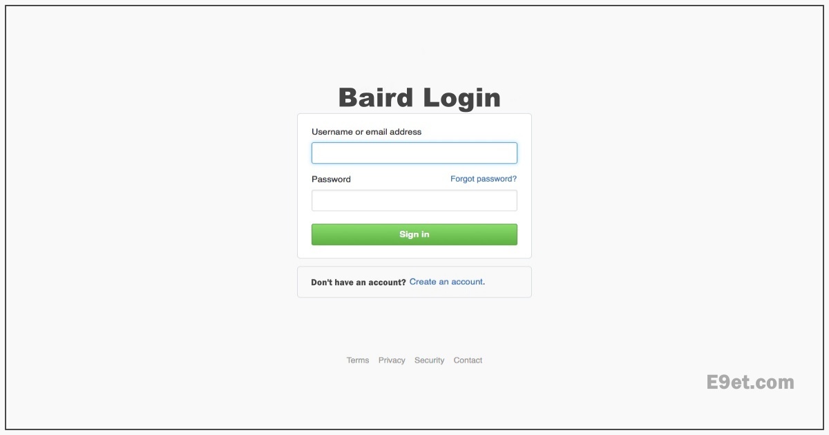 Inicie sesión en la cuenta de Baird en Bol.rwbaird.com